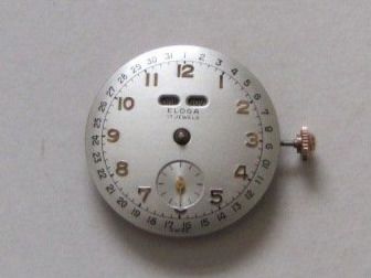 ETA 1162 Uhrwerk mit Zifferblatt, Vollkalender kl. Sek. NOS (Neu ...