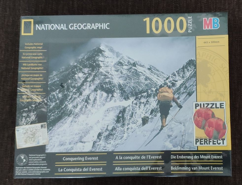 1000 Puzzle MB/ National Geo / Mount Everest / Selten plus.. (Neu und ...