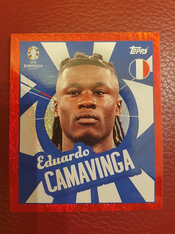 Topps UEFA Euro 2024 Sticker FRA PTW EDUARDO CAMAVINGA (Neu und ...