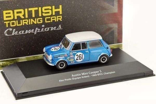 Austin Mini Cooper S #261 BTCC Champion 1969 Alec Poole blau (Neu und ...