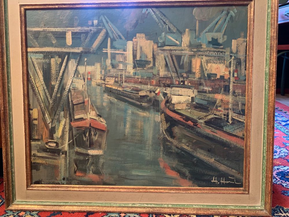 Oelgemälde mit Rahmen, Albert Hürt | Kaufen auf Ricardo