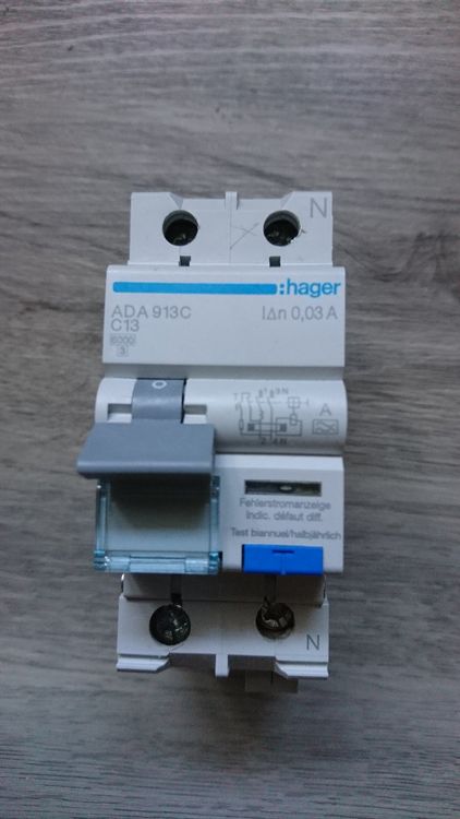 Fehlerstrom-Leitungsschutzschalter 1P+N 6 kA C-13A 30mA | Kaufen auf Ricardo