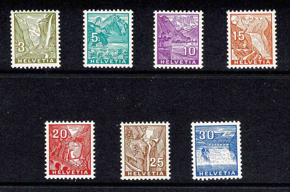 1934 Landschaftsbilder Nr. 194 - 200 ** (Neu (gemäss Beschreibung)) in Nuglar für CHF 18 – mit ...