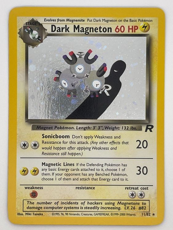 Dark Magneton 11/82 Holo Pokémon Team Rocket (Neu (gemäss Beschreibung ...