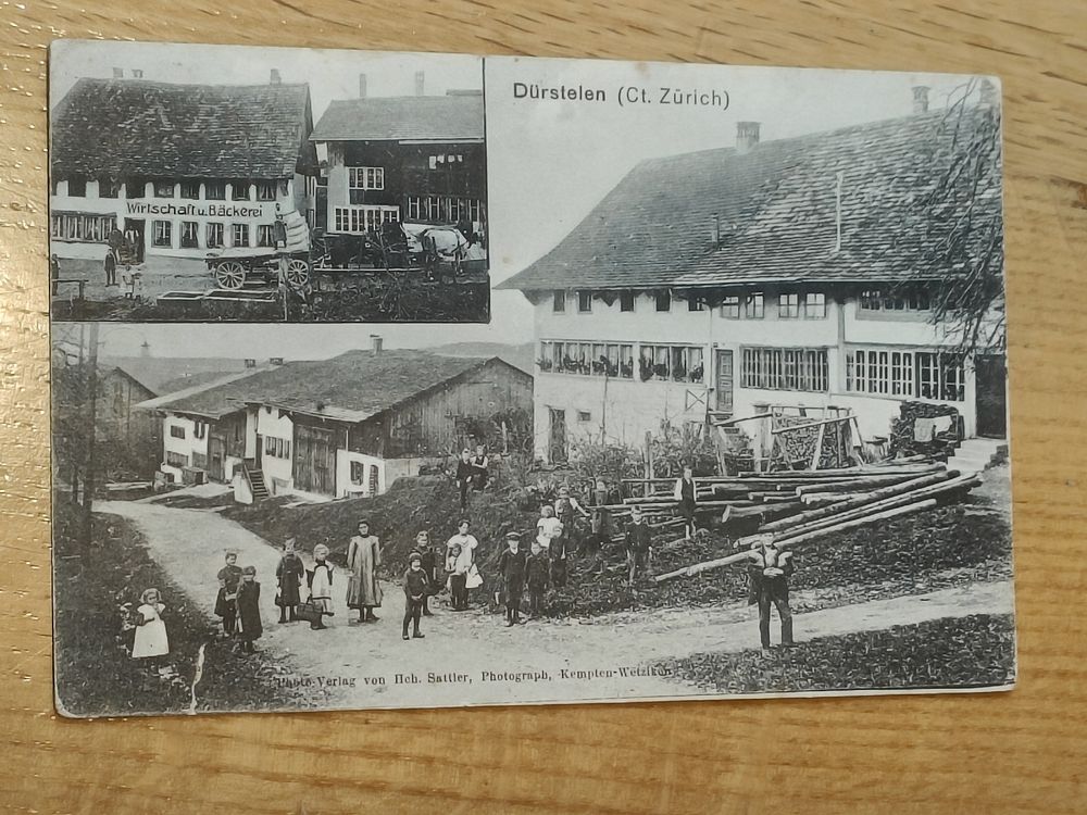 Alte PK / Dürstelen ZH Wirtschaft und Bäckerei von 1916 (Gebraucht) in Brugg AG für CHF 25 – mit ...
