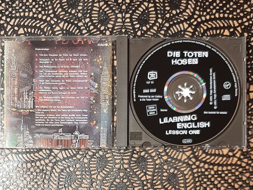 Die Toten Hosen - Learning English 1,DE Punk Rock Album 1991 (Gebraucht ...