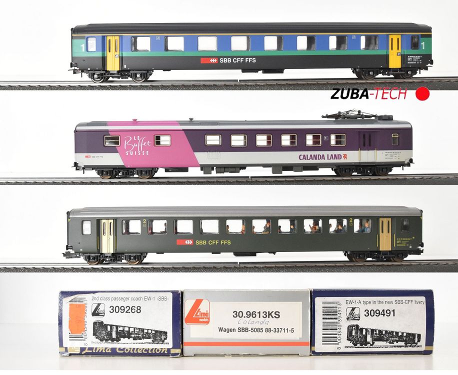 3x Lima EW I Personenwagen der SBB H0 GS mit OVP (Gebraucht) in St. Gallen für CHF 52 – mit ...