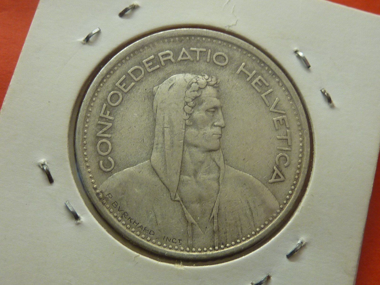 5 Fr. 1948 RAR. in Münzen Karton ungereinigt- (Gebraucht) in Seon für ...