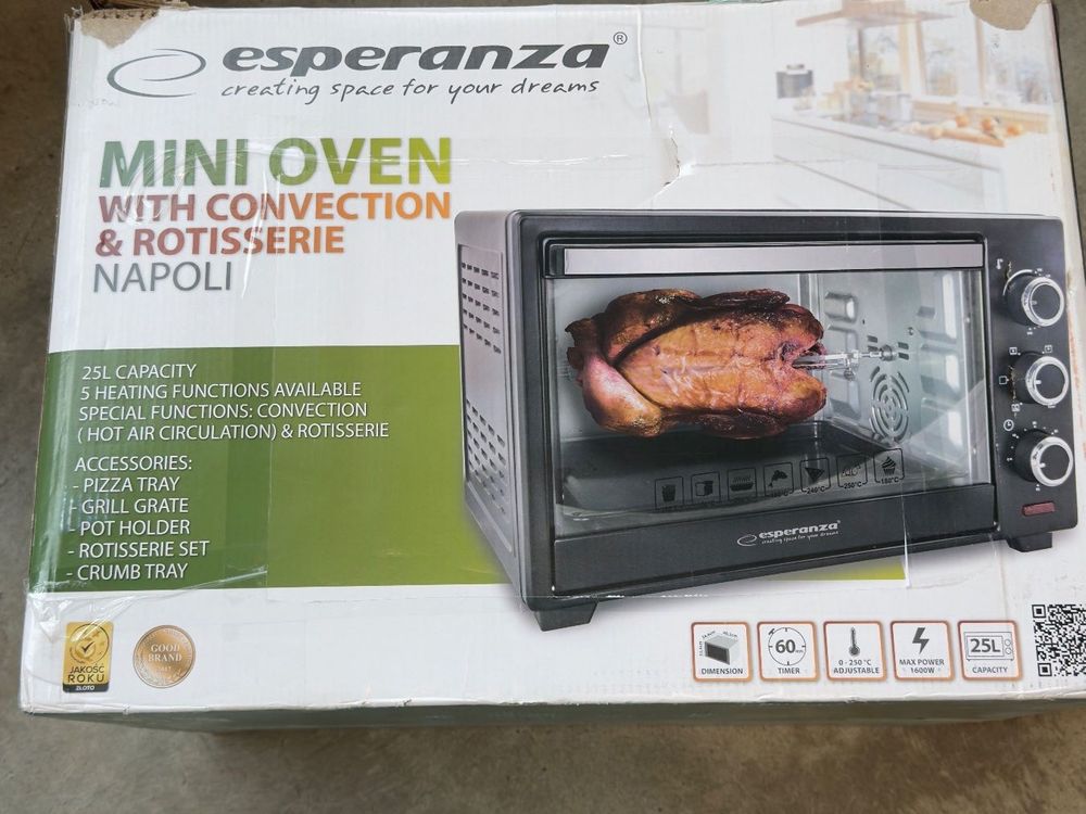 NEU Mini Elektro-Backofen mit Grillfunktion – neu, unbenutz (Neu und originalverpackt) in ...