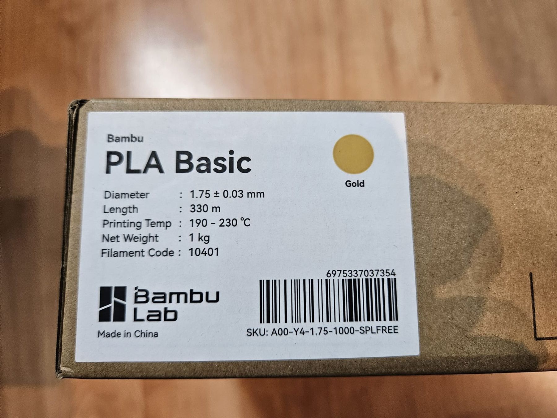3x Bambu Lab PLA Basic (Gold, Silber & Bronze) (Neu und ...