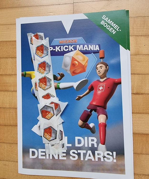 30x Tipp-Kick Mania Stickers Migros | Kaufen auf Ricardo