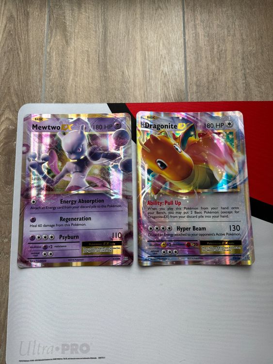 Pokémon *JUMBO* Mewtwo EX / Dragonite EX - Evolutions (Neu (gemäss ...
