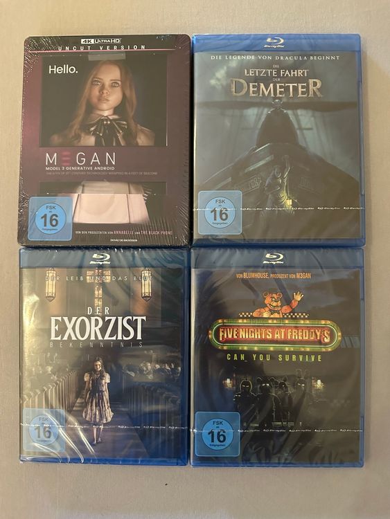 3x Blu-ray & 1x 4K UHD NEU Der Exorzist, M3GAN Steelbook | Kaufen auf Ricardo