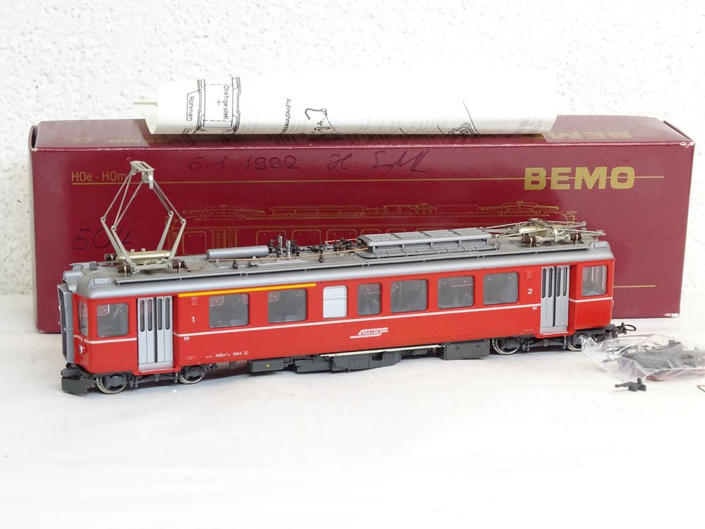 Bemo 1265 134 RhB Triebwagen ABe4/4 504, Rot, H0m, OVP | Kaufen auf Ricardo