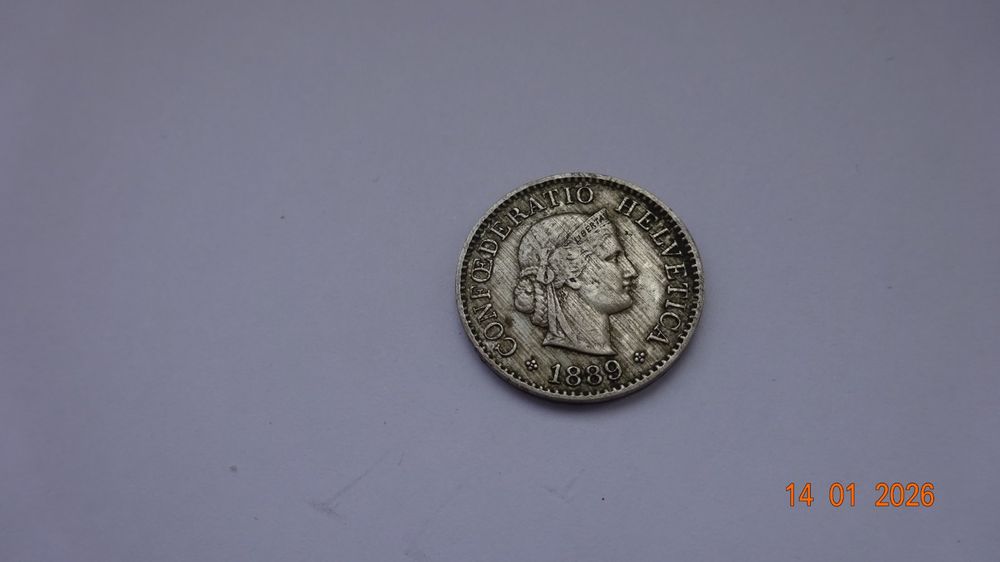 5 Rappen 1889 Laminé (D'occasion) à Bassecourt pour CHF 28 – avec ...