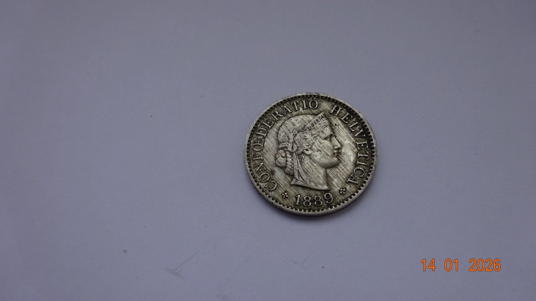 5 Rappen 1889 Laminé (D'occasion) à Bassecourt pour CHF 28 – avec ...