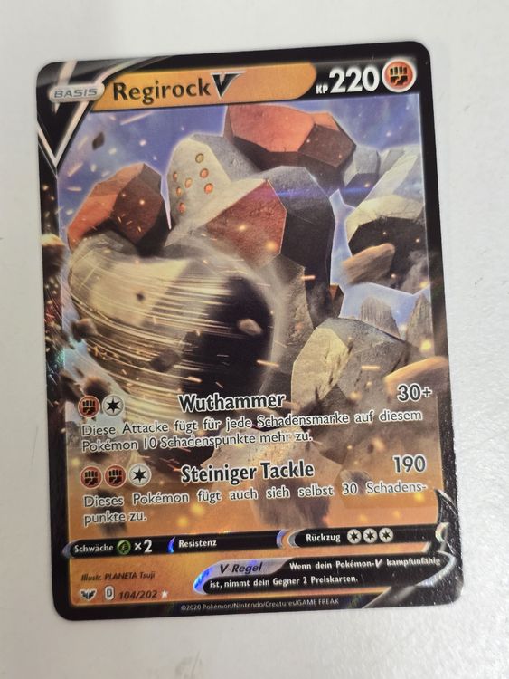 Pokémon Regirock V 104/202 Karte (Neu (gemäss Beschreibung)) in Thun ...