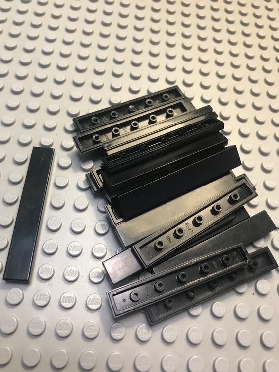 Lego 23x Fliesen 1x6 schwarz | Kaufen auf Ricardo