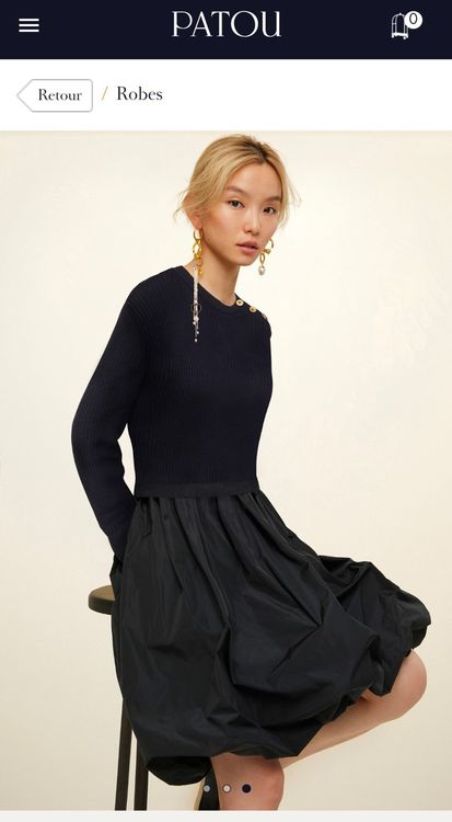 Robe - Patou - Bleu Marine et Noire - M - Neuve (Neu und ...