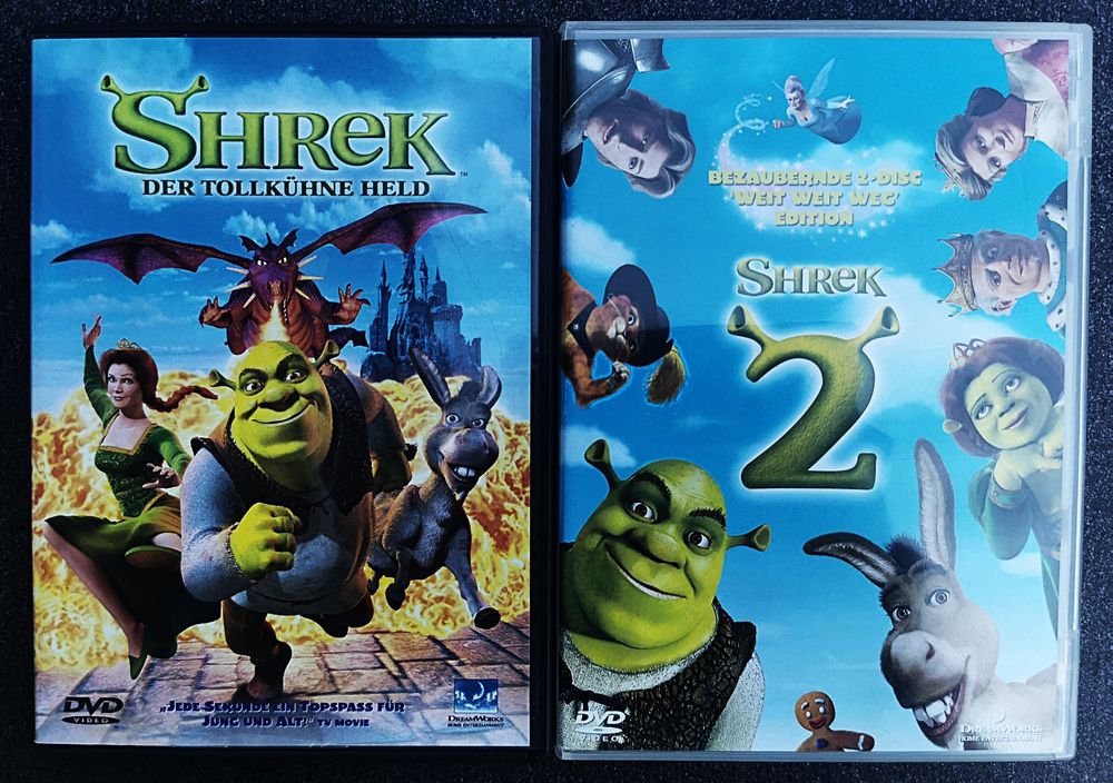 Shreck und Shrek2, 3 DVD (Gebraucht) in Oberwangen b. Bern für CHF 3 ...