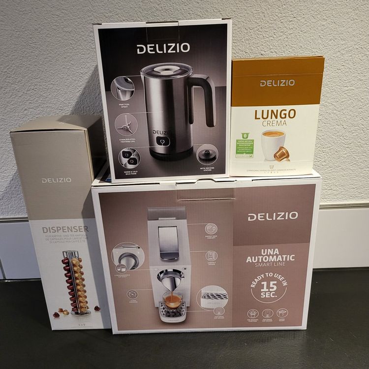 Delizi Kapselmaschine UNA AUTOMATIC mit Zubehör (Neu und ...
