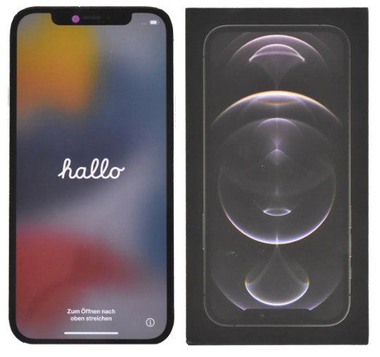 Apple iPhone 12 Pro (A2407) 256 GB Pacific Blue ohne Kratzer (Gebraucht ...