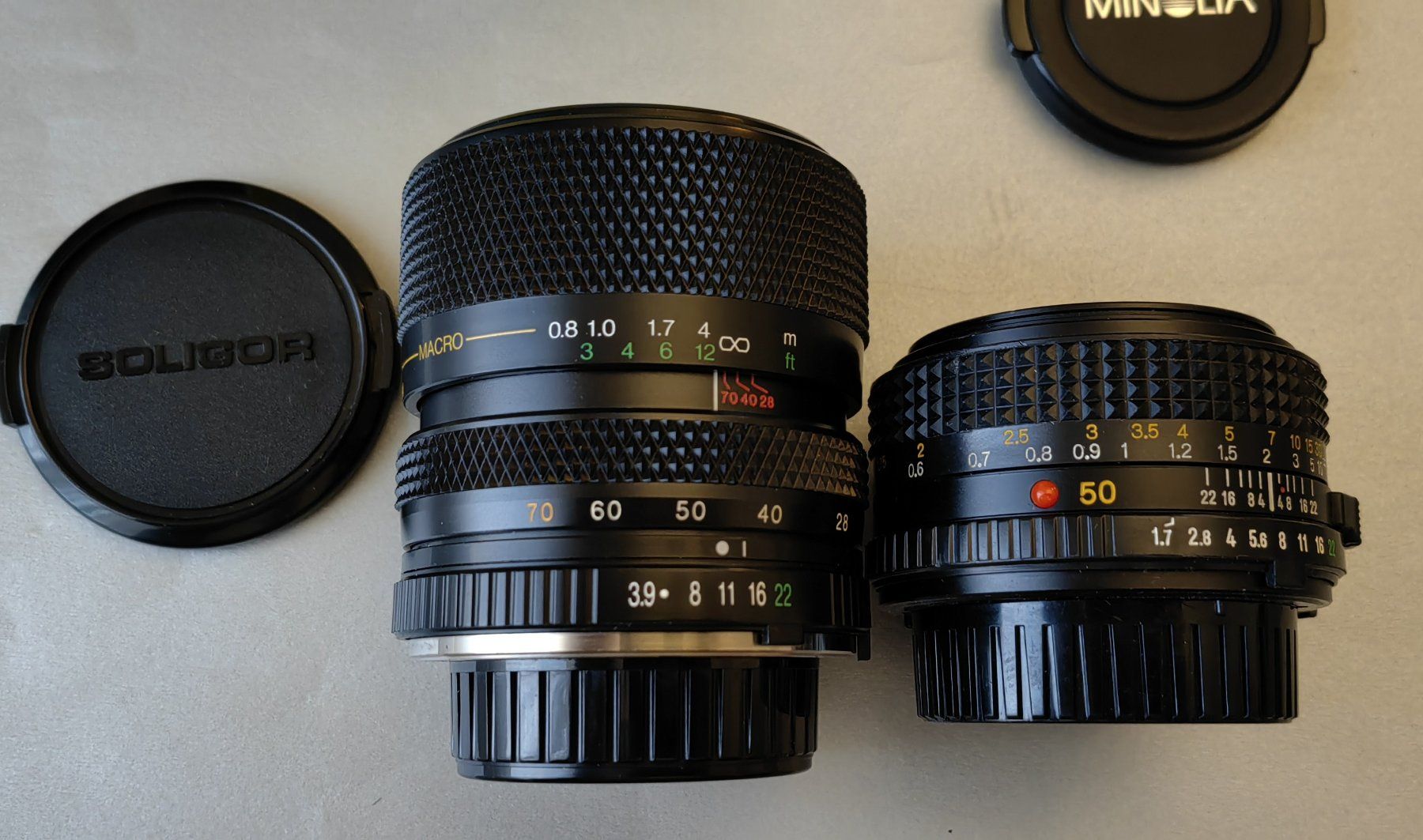 Minolta MD 50mm 1:1.7 & Soligor 28-70mm 1:3.9-4.8 Minolta MD (Gebraucht ...