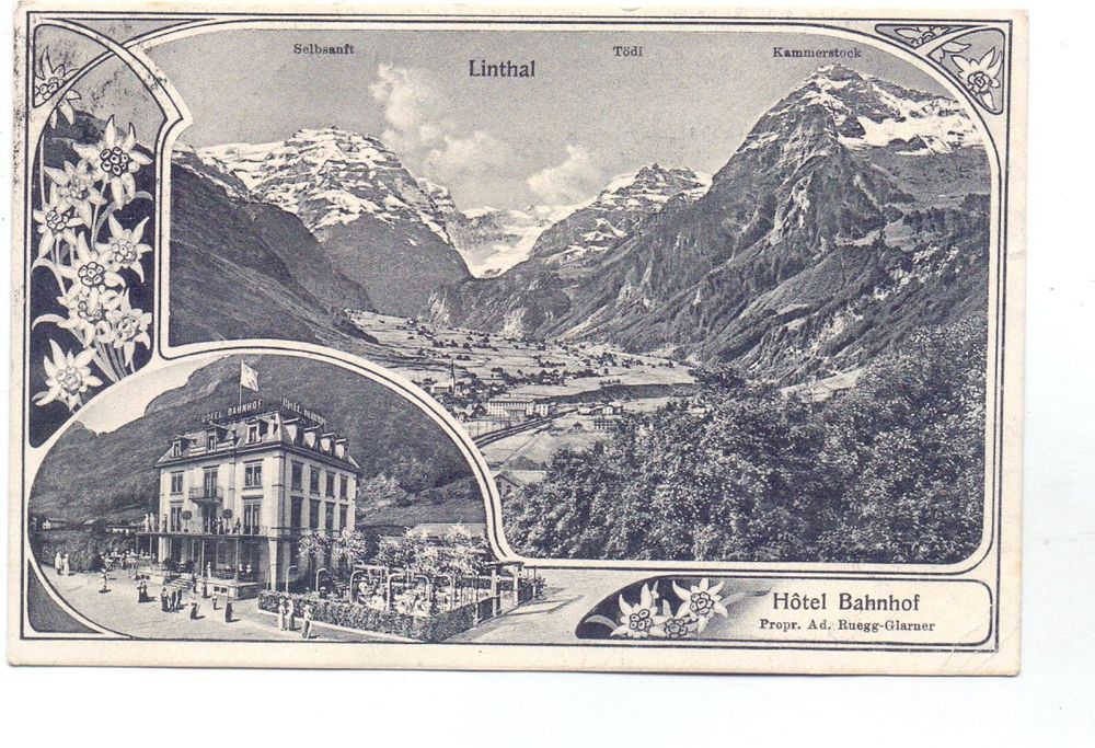 Linthal mit Hotel Bahnhof -1912 (Gebraucht) in Tagelswangen für CHF 30 ...