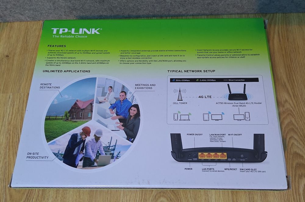 LP-LINK Archer MR200 Wireless Dual Band 4G LTE Router (Gebraucht) in ...