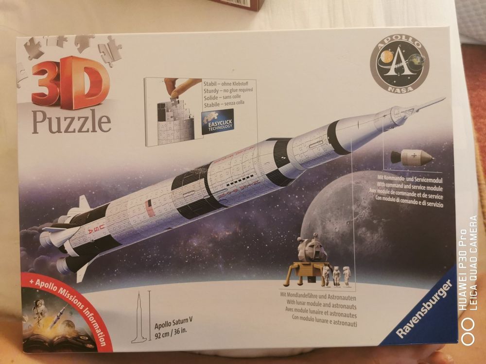 3D Puzzle Apollo NASA, Ravensburger (Neu und originalverpackt) in Zug ...