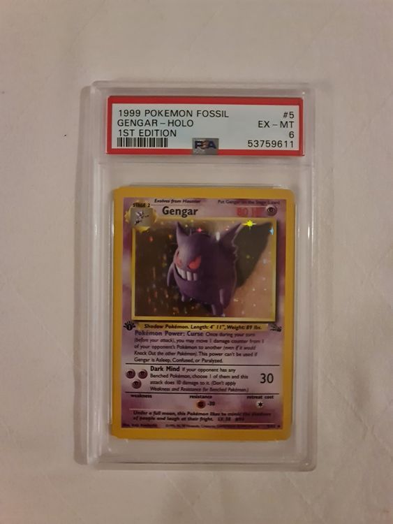 Pokemon Gengar first edition PSA6 | Kaufen auf Ricardo