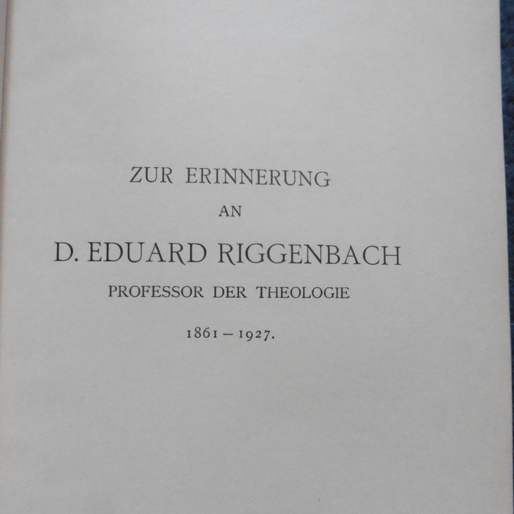 Basel,Prof.Th.Ed.Riggenbach-Thurneysen,1861-1927,Fotos,Leben | Kaufen ...