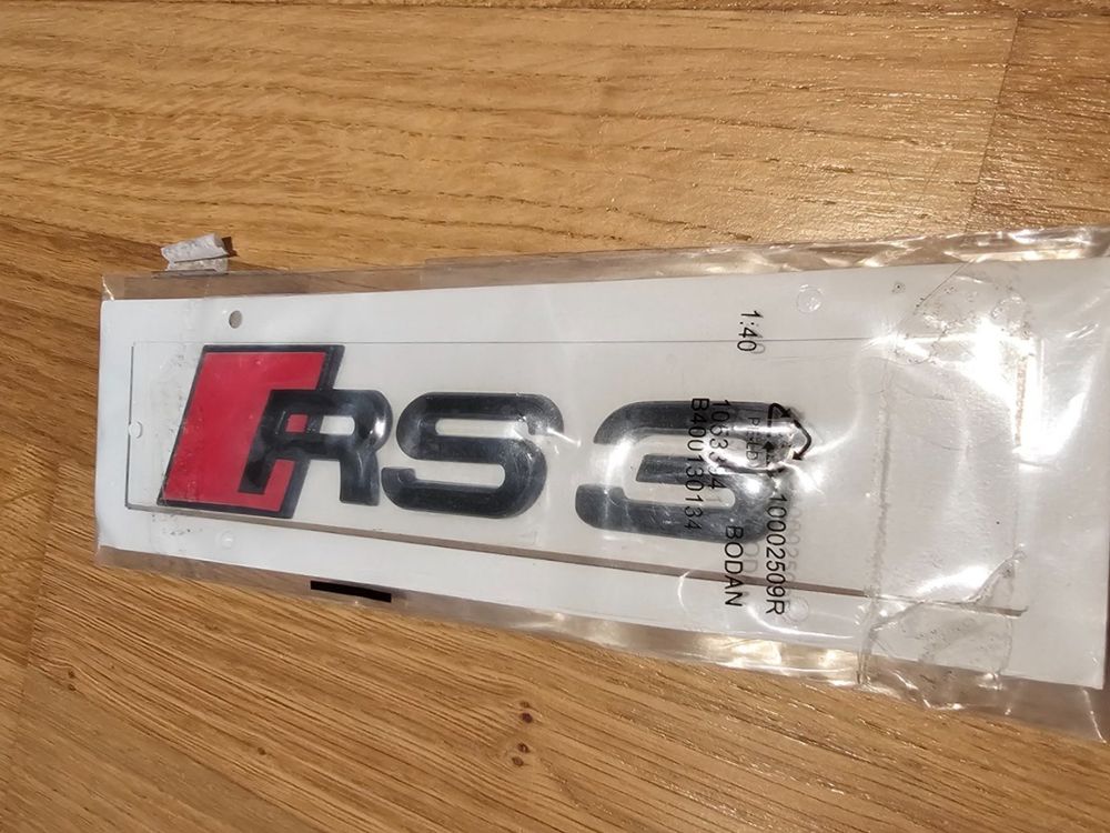 Logo Audi RS3, pièce officielle, NEUVE | Kaufen auf Ricardo