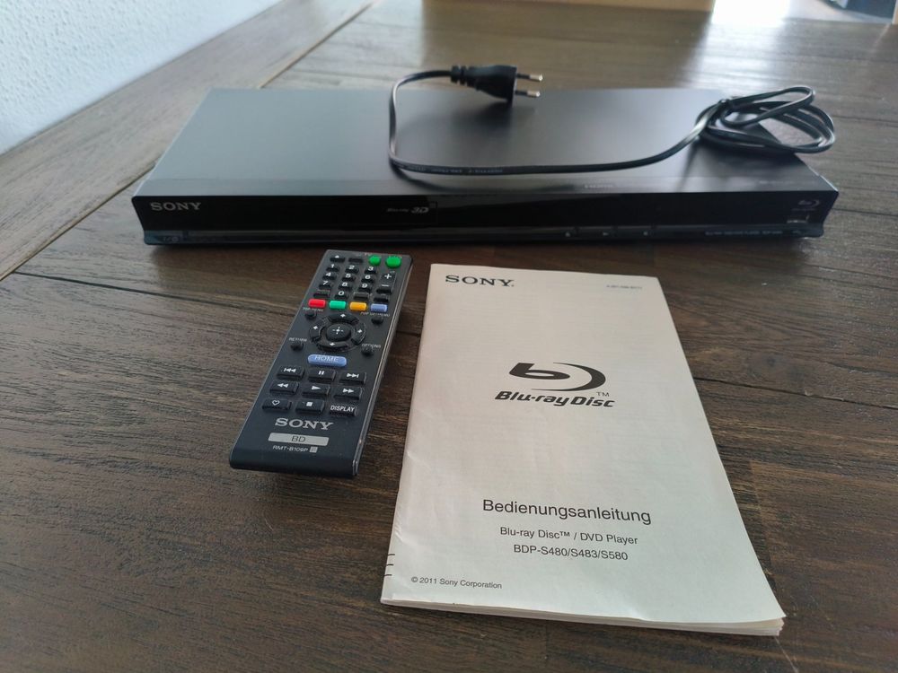 Sony Blu Ray/DVD Player BDP-S480 (Gebraucht) in Dierikon für CHF 31 – nur Abholung auf Ricardo ...