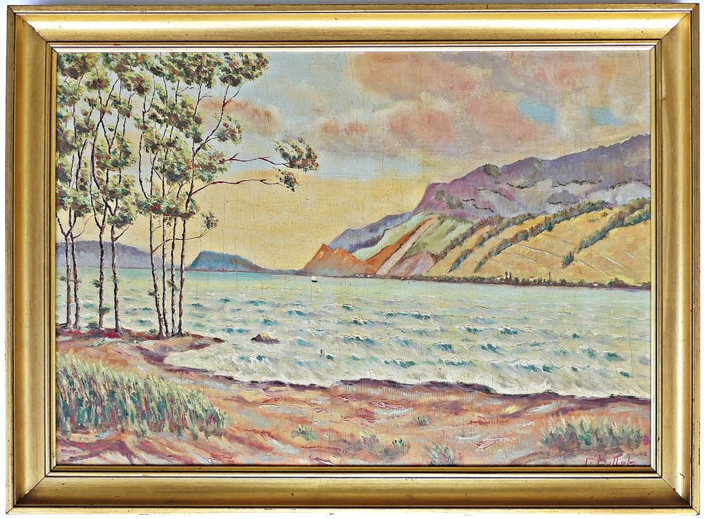 Ölgemälde Bielersee unleserlich signiert! (Gebraucht) in Ostermundigen für CHF 80 – mit ...