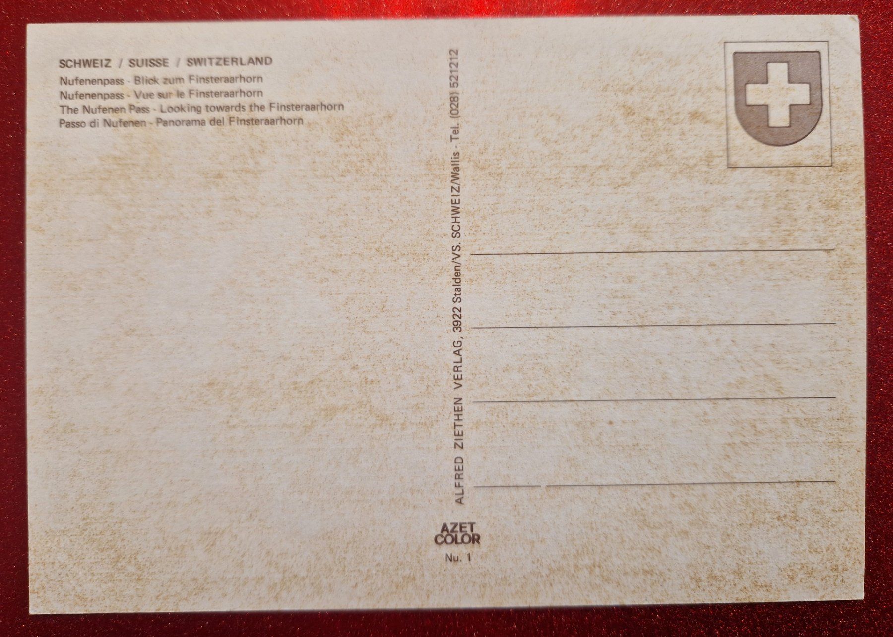 Nufenenpass, Blick zum Finsteraarhorn top (Neu (gemäss Beschreibung ...