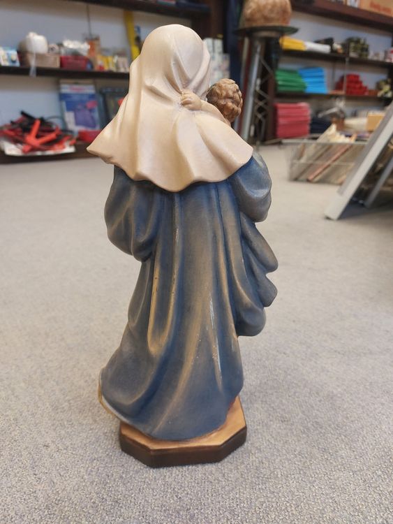 Maria Statue, "Mutter der Ehrfurcht", bemalt H 30cm (Gebraucht) in ...