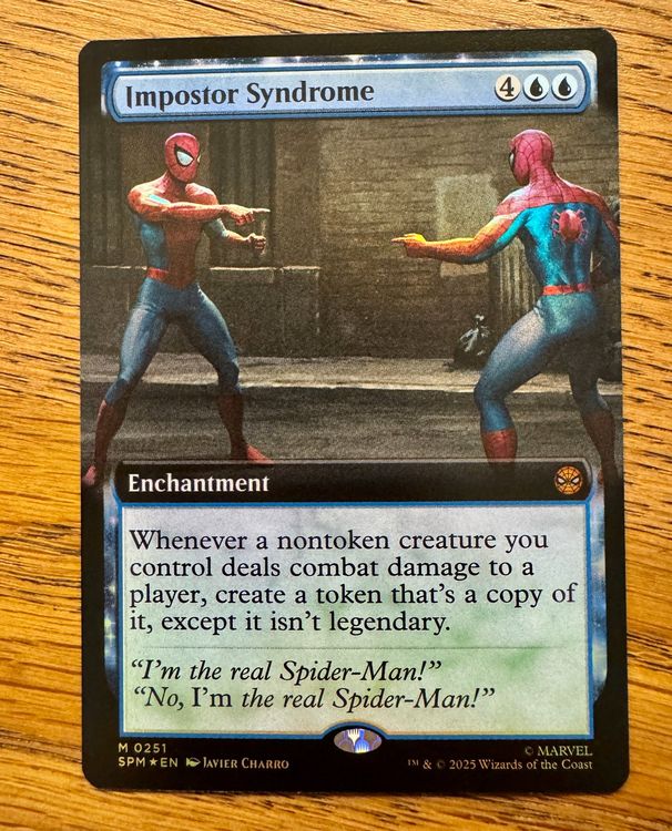 Foil Extended Art Impostor Syndrome Marvel's Spider-Man NM (Neu (gemäss ...