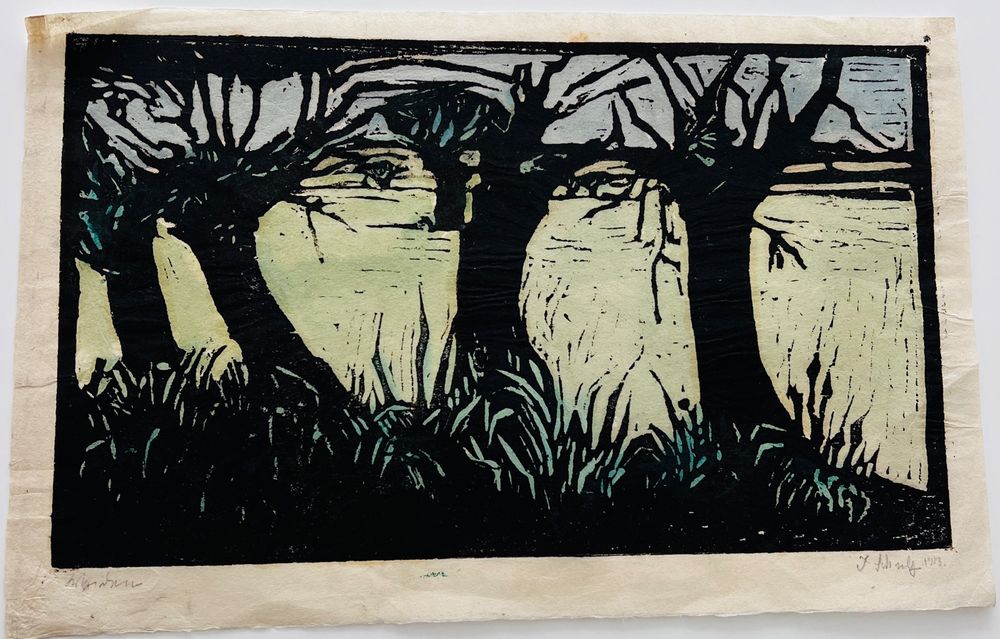 Interessante Holzschnitt unleserlich signiert (Gebraucht) in Root für CHF 5 – mit Lieferung auf ...