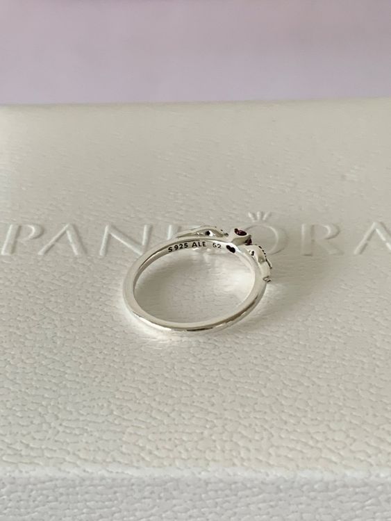 Pandora Funkelnde Engelsflügel Ring pink (Gr. 52) (Neu (gemäss ...