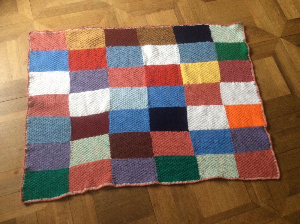 Strickdecke Patchwork Decke | Kaufen auf Ricardo