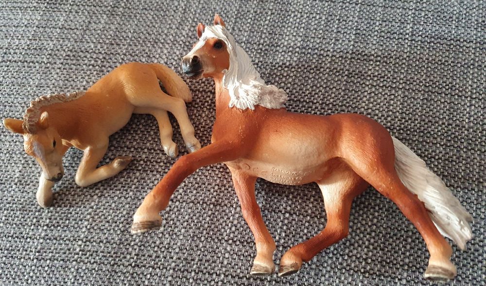 Schleich Stute mit Fohlen (Gebraucht) in Spiez für CHF 3.5 – mit Lieferung auf Ricardo kaufen