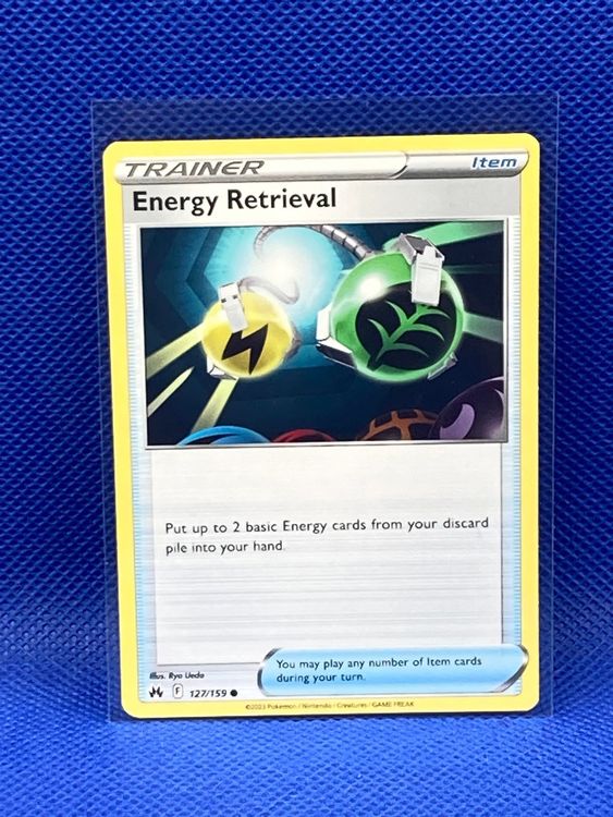 Pokemon CROWN ZENITH Energy Retrieval 127 / 159 EN Trainer (Neu (gemäss ...