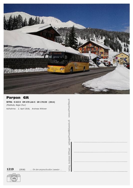 Parpan Churwalden Lenzerheide Postauto SETRA S415H GR 170159 | Kaufen auf Ricardo