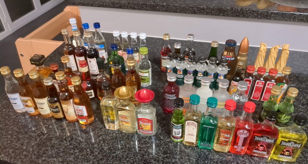 Sammlung diverser Mini-Flaschen Schnaps/Alkohol (63 Stück) | Kaufen auf ...