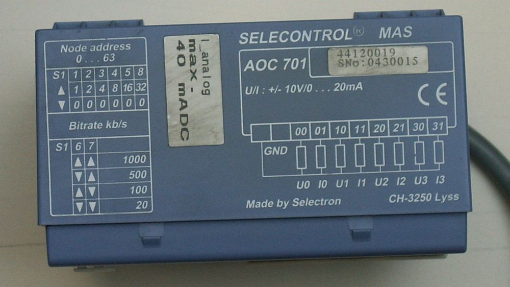 Selectron Bus Module mit I/O (Gebraucht) in Bözberg für CHF 78 – mit Lieferung auf Ricardo kaufen