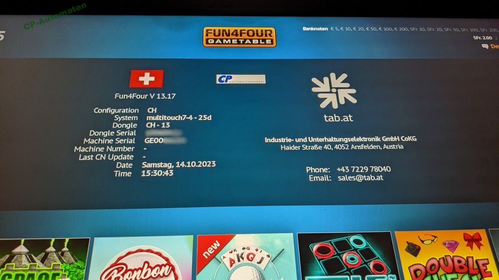 TAB Fun4Four - Spieltisch 1. Serie - Schweizer Ausführung | Kaufen auf ...