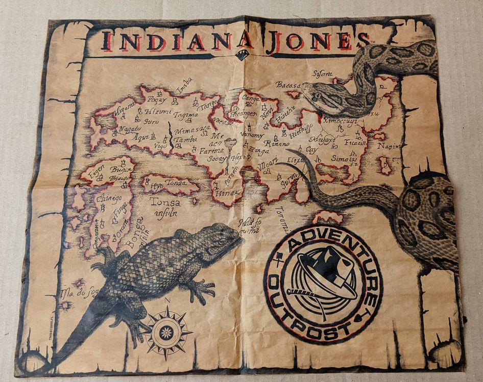 Indiana Jones treasure map | Acheter sur Ricardo