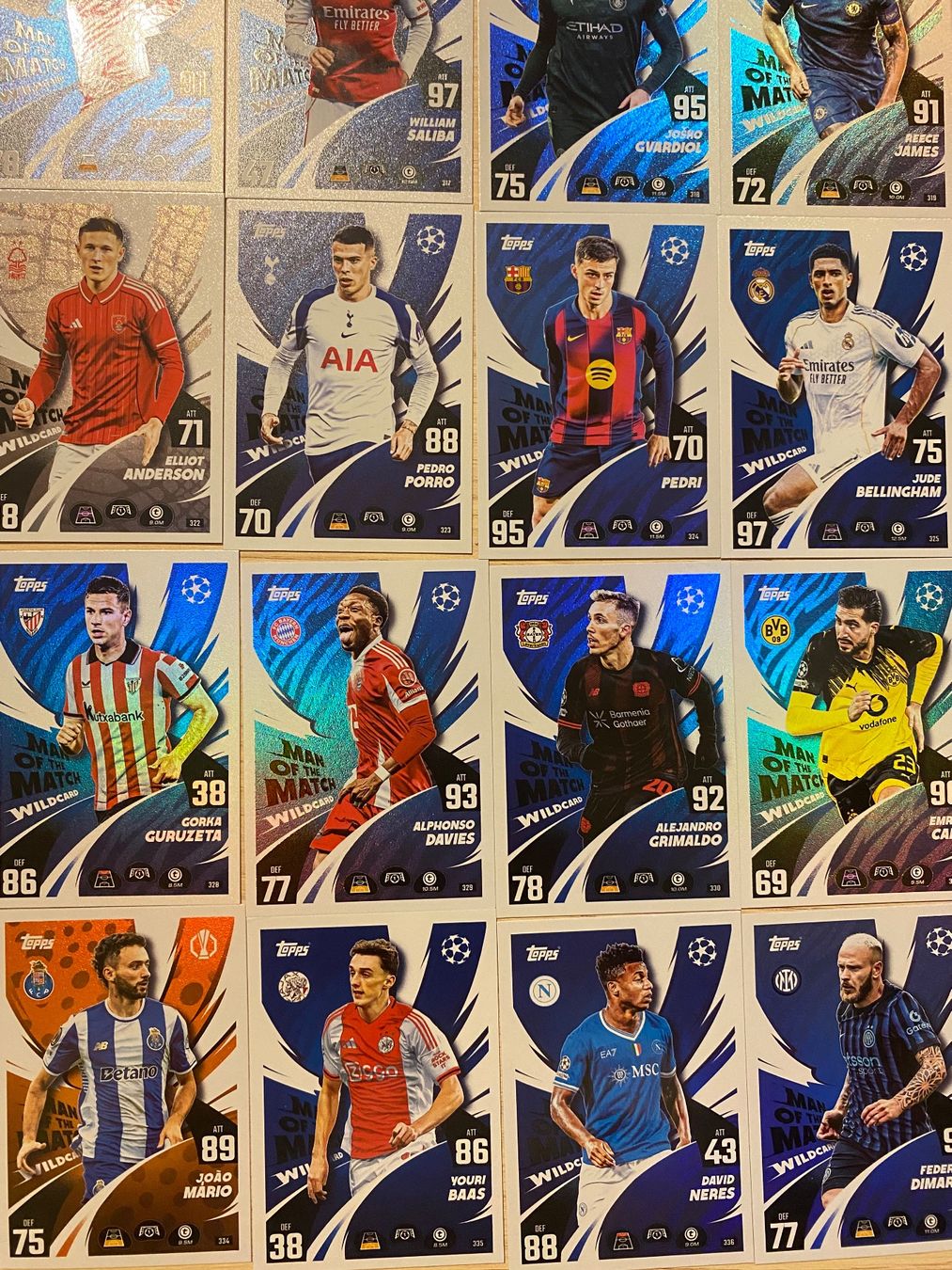 Topps Match Attax 25/26 Man of the Match Wildcard komplett (Neu (gemäss ...