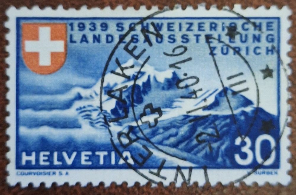 Timbre Suisse Exposition Nationale oblitéré INTERLAKEN | Kaufen auf Ricardo